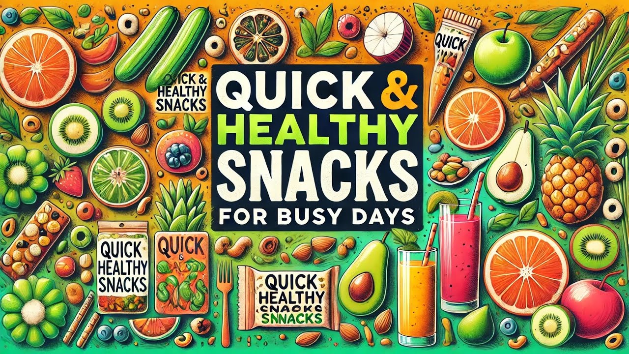Quick and Healthy Snacks for Busy Days | Easy & Nutritious Snack Ideas”